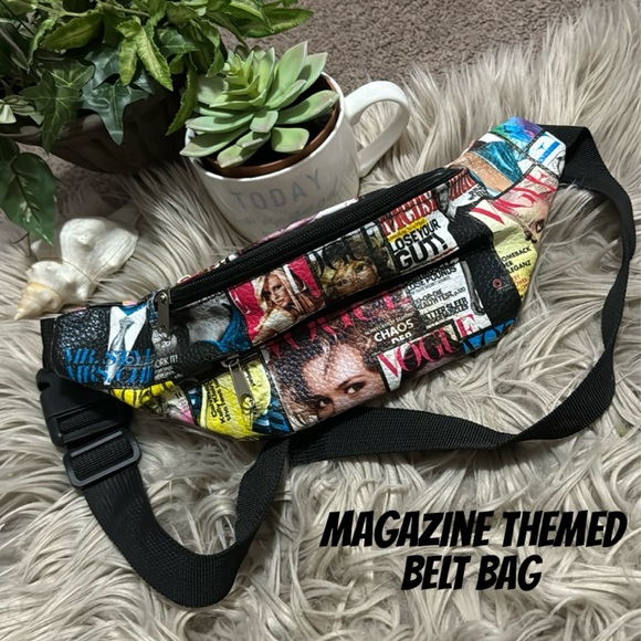 Bags | Magazine Print Belt Bageuc | Poshmark